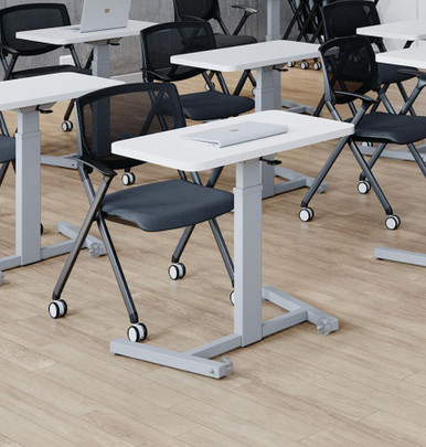 Right Angle Skate Height Adjustable Multi-Purpose Desk