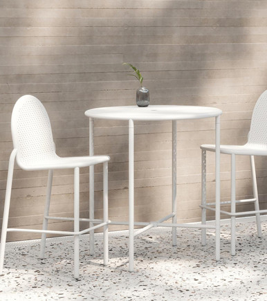 KFI Juna Collection Metal Outdoor Bar Height Table BR7200-41