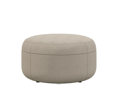 KFI Studios Dotti Collection Round Upholstered Ottoman 8200