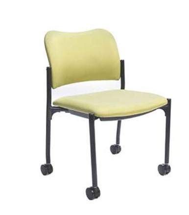 RFM Preferred Seating Fury Upholstered Armless Training Room Stack Chair