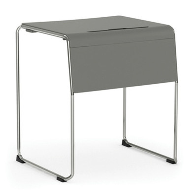 Office Source Mario Collection Stackable Charcoal Gray Student Desk 6080