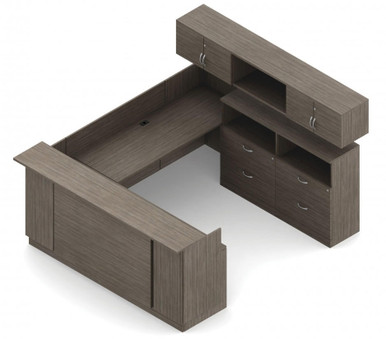Global Zira Series U-Shaped Receptionist Workstation ZRA524L
