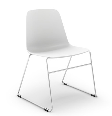 Element Contract Bree Seating Collection Sled Base Poly Shell Stack Chair