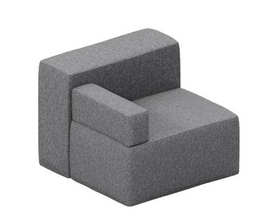 KFI Studios Conversa Modular Small Right Arm Corner Lounge Chair 8000-36RC