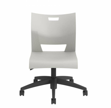 Global Duet Armless Wipe Clean Multi-Task Chair 6721