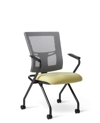 OM Seating Affirm Flip Seat Nesting Chair with Mesh Back AF570N