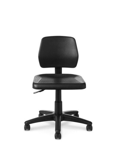 OM Seating Workstools Collection Black Polyurethane Industrial Utility ...