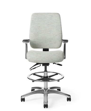 OM Seating Affirm Series Upholstered Task Stool AF415