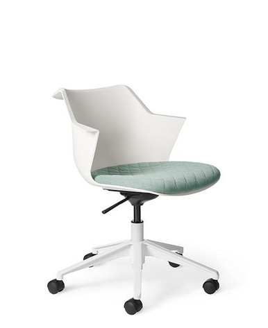 OM Seating Werksy Poly Shell Conference Chair with Quilt Seat ...