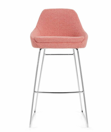 Global Drift Contemporary Metal Sled Base Bar Stool 8054
