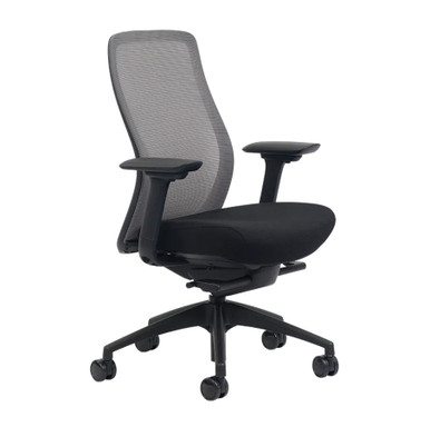 Eurotech Seating Vera Mesh Back Ergonomic Task Chair with Black Fabric Seat