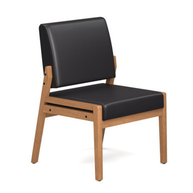 Office Source Aiden Wood Frame Single Seat Reception Chair OSGS4016