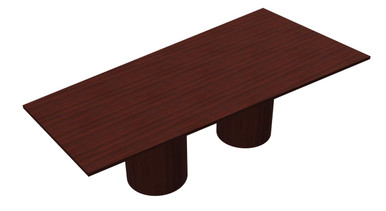 Global Anywhere Collection Wedge Shaped Conference Table with Drum ...