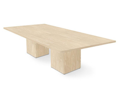 SurfaceWorks Jefferson 96" x 42" Rectangular Cube Base Conference Table ...