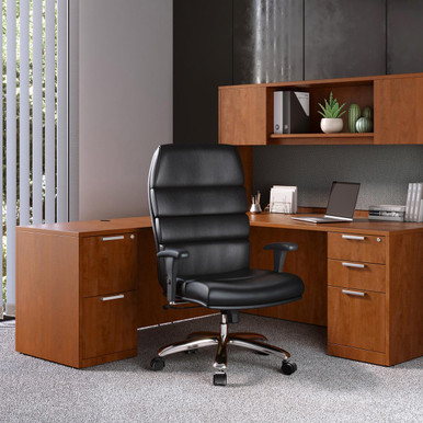 Office Source Halston Big & Tall Executive Task Chair OSBT6001PBK