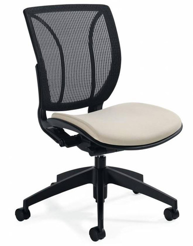 Global Roma Mesh Back Vinyl Seat Ergonomic Chair