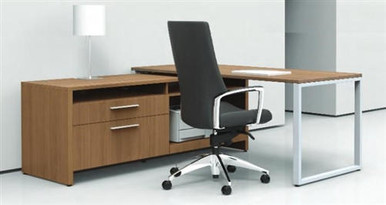 Global Princeton Writing Desk and Credenza