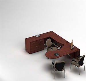 Global Zira Series Executive Desk Configuration 13