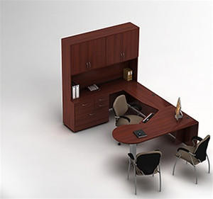 Global Zira Series Executive Desk Configuration 14