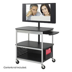 Safco Scoot Multimedia Cart 8940BL