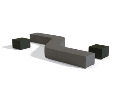 Offices To Go 7 Piece Modular Reception Ottoman Layout