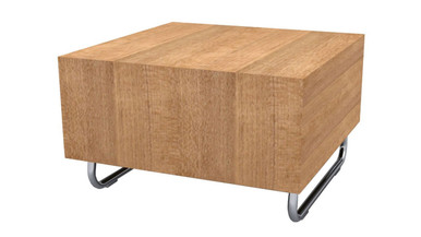 KI Hub 26" x 26" Square Laminate Accent Table