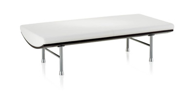 KI Kurv Leather Reception Bench
