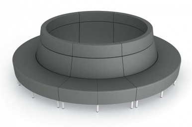 Global River Modular Circular Lounge Seating Configuration
