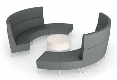 Global River Collection Modular Lobby Seating Configuration with Power