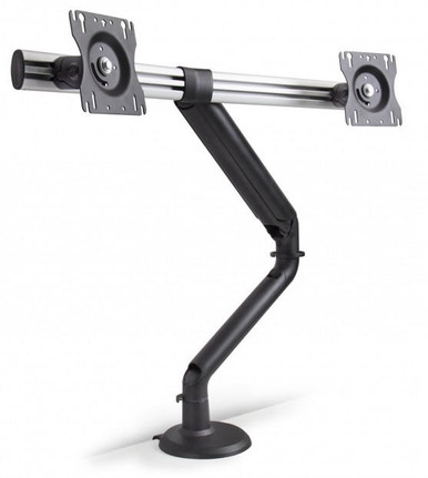 Global Heavy Duty Dual Screen Double Extension Monitor Arm