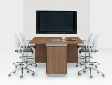 Global Zira Standing Height Media Table