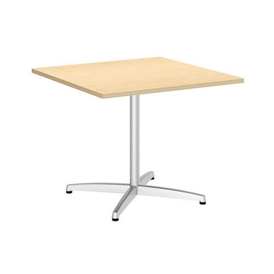 Bush 36" Square Table with Metal X Base