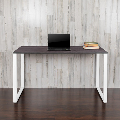 Flash Furniture 55" Rustic Gray Desk