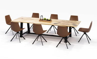 KFI Studios Midtown Heavy Duty 10' Wood Top Collaborative Table