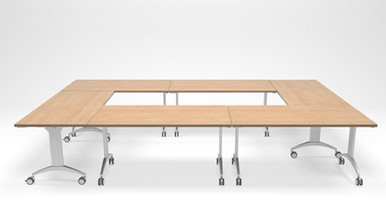 Special-T Link 6 Piece Modular Collaborative Table Configuration