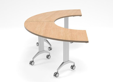 Special-T Link 2 Piece C Shaped Multi Purpose Mobile Table Configuration