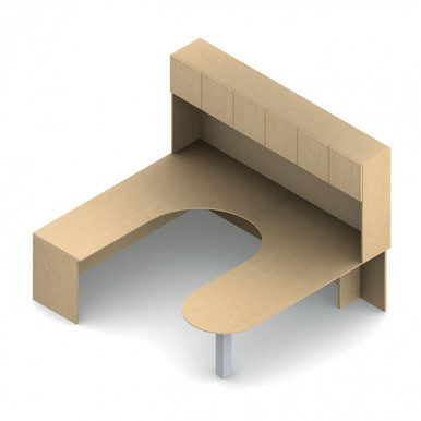 Global Dufferin Collection Luxury Wood U-Desk