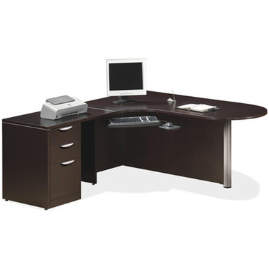 Office Source OS Laminate Series L-Shaped Workstation OS2