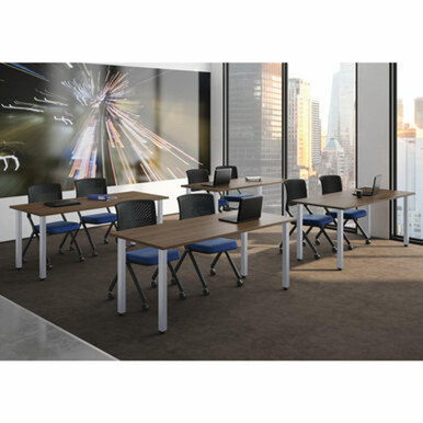 Office Source 4 Fixed Leg Training Room Table Package OST08