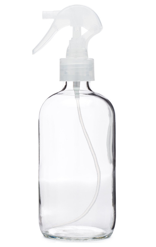 Apothecary Glass Mist Spray Bottle with Clear Mist Nozzle - RAIL19