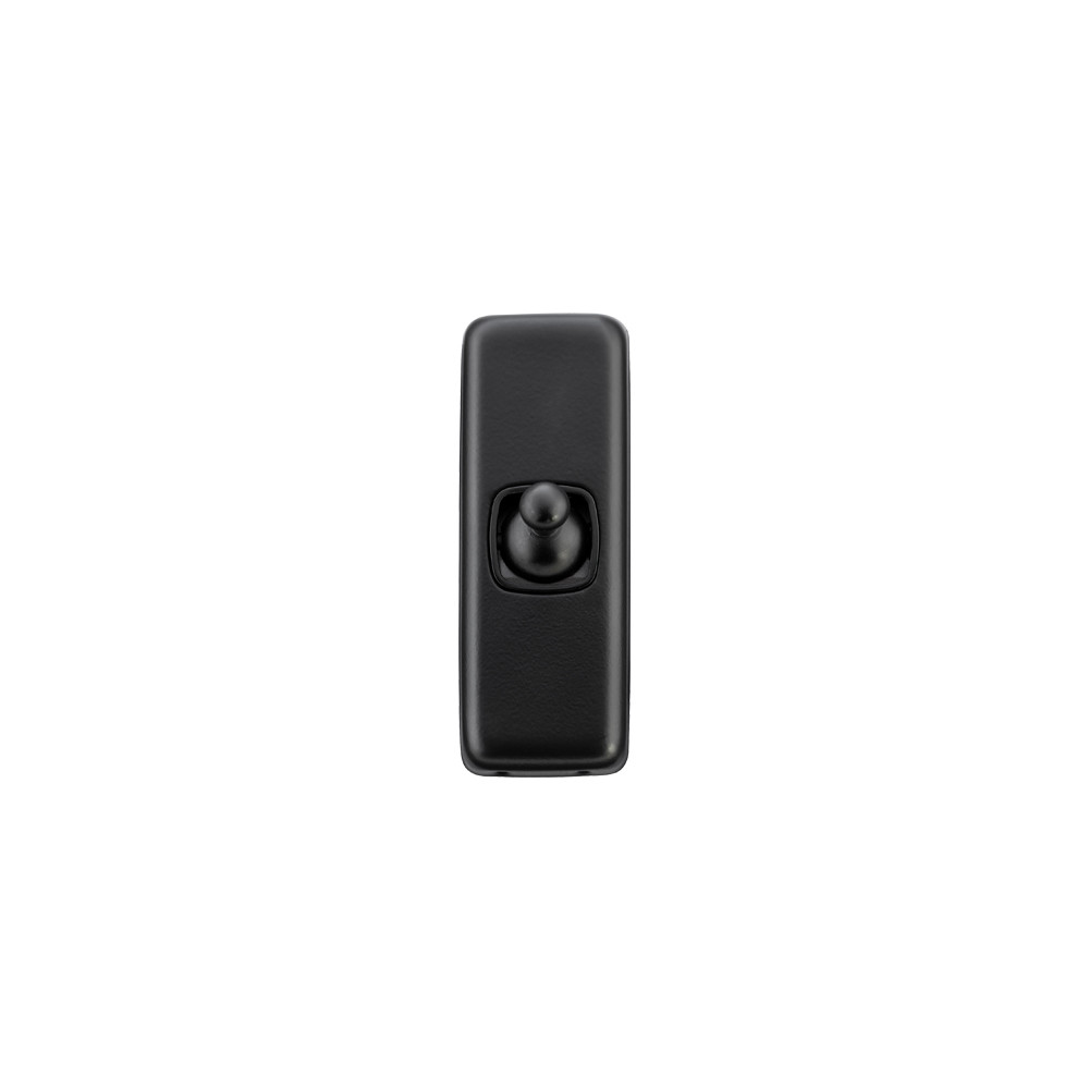 1 Gang Flat Plate Heritage Architrave Light Switches - Matt Black ...