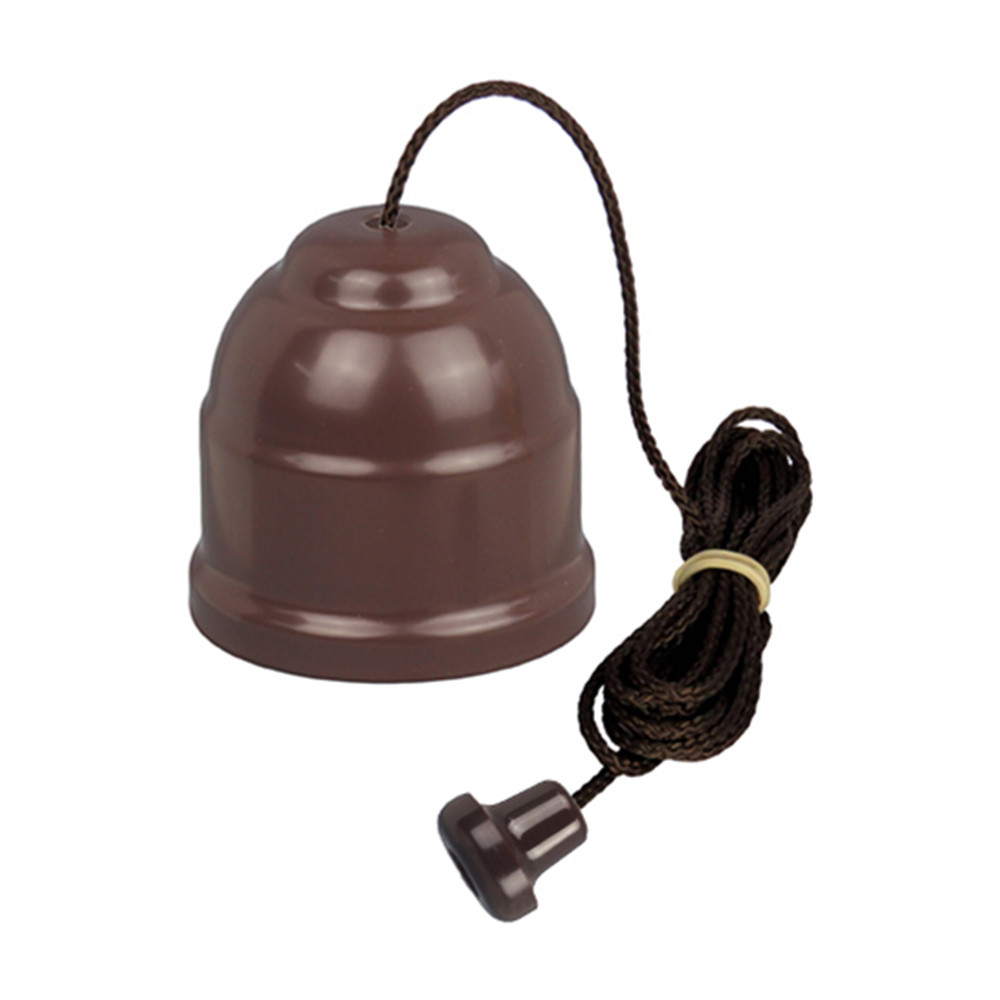 Bakelite Brown Ceiling Pull Cord Switch with Brown Cord - 90B BR ...