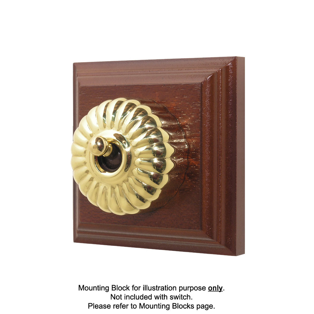 Heritage Classic Electric Switch Fluted - Brass 45PB - Classic Switches ...