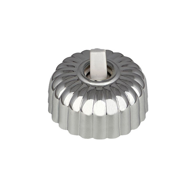 Bakelite White Dolly Switch With Fluted Chrome Cover - 45/2W CH ...