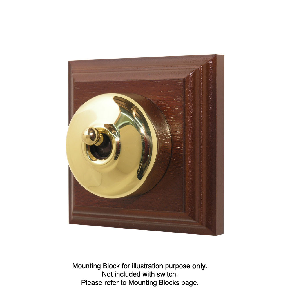 Old Heritage Classic Electric Switch Smooth Covered - Brass 55PB ...