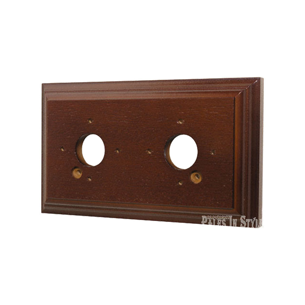Classic Cedar Stained Mounting Block - 2 Gang Oblong - 37C - Classic ...