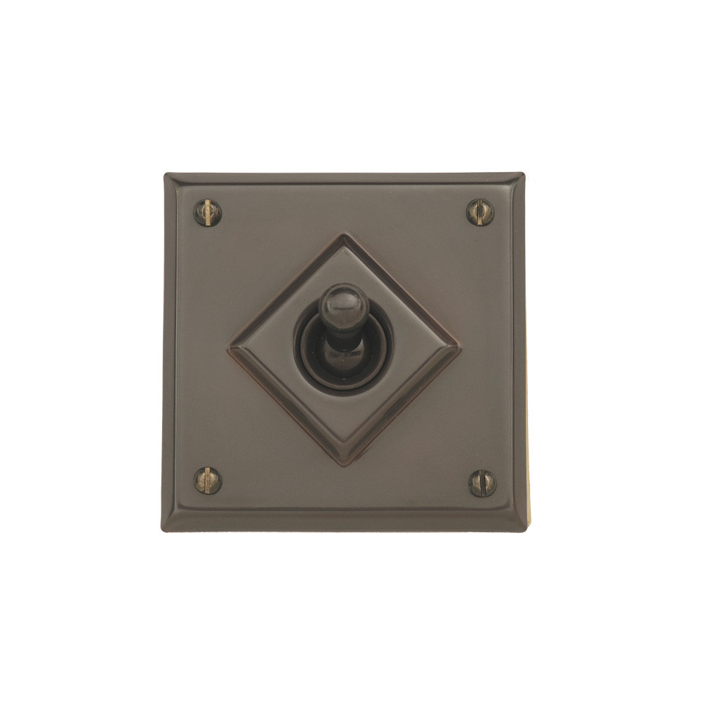 Genuine Classic Electric Bungalow / Tudor Switch - Non-Relieved Bronze ...