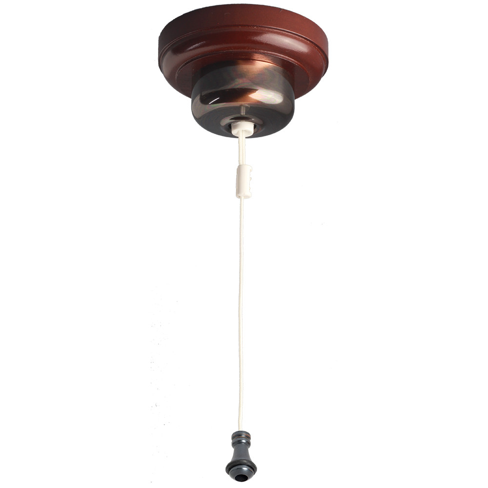 Florentine Bronze Heritage Ceiling Pull Switch with White Cord ...