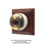 Genuine Classic Electric Universal/LED Dimmer With White Porcelain Base ...