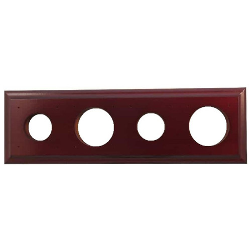 Bungalow/Tudor Switch Cedar Stained Mounting Block - 4 Gang Oblong ...